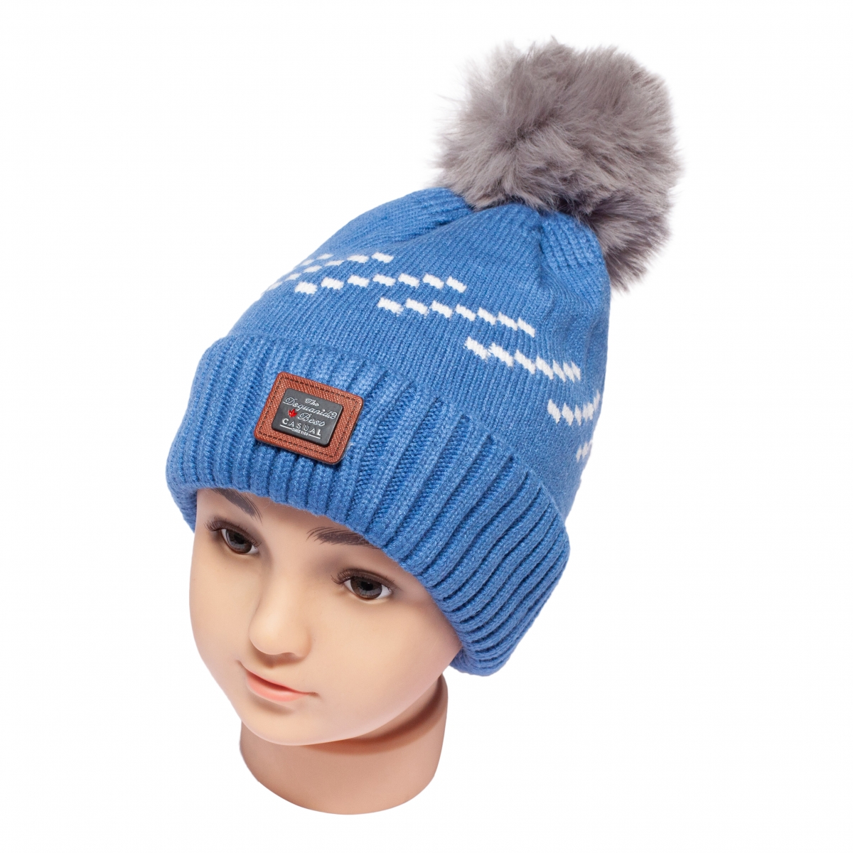 Fesuri baieti groase de iarna 1528 blue 2-5ani