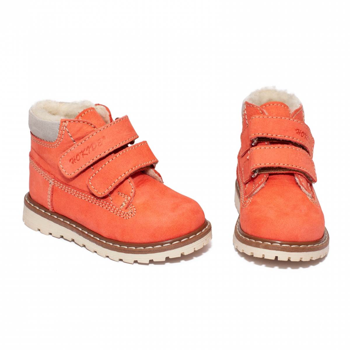 Ghetute fete cu blana hokide 412 corai 19-25. Incaltaminte din piele ...