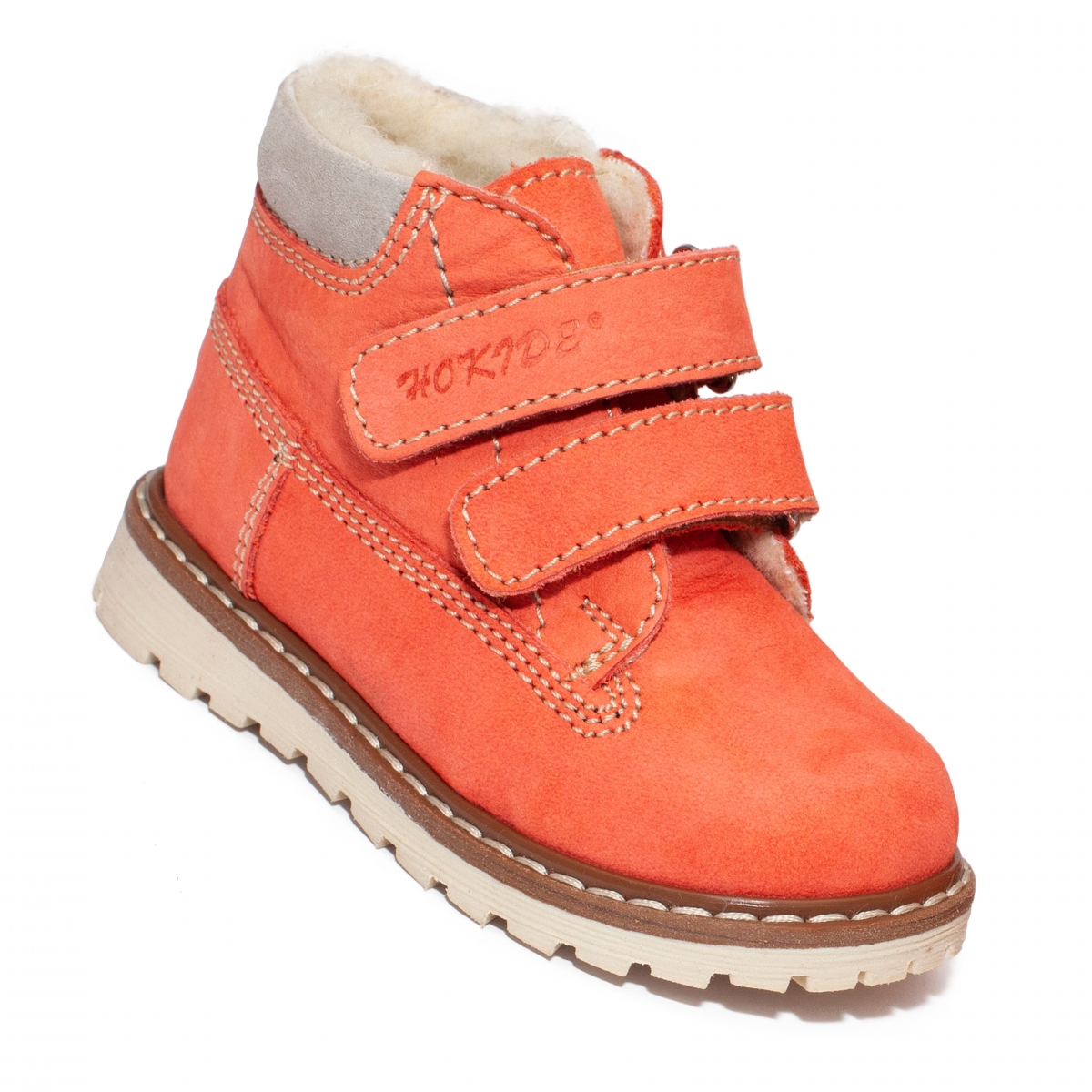 Ghetute fete cu blana hokide 412 corai 19-25. Incaltaminte din piele ...