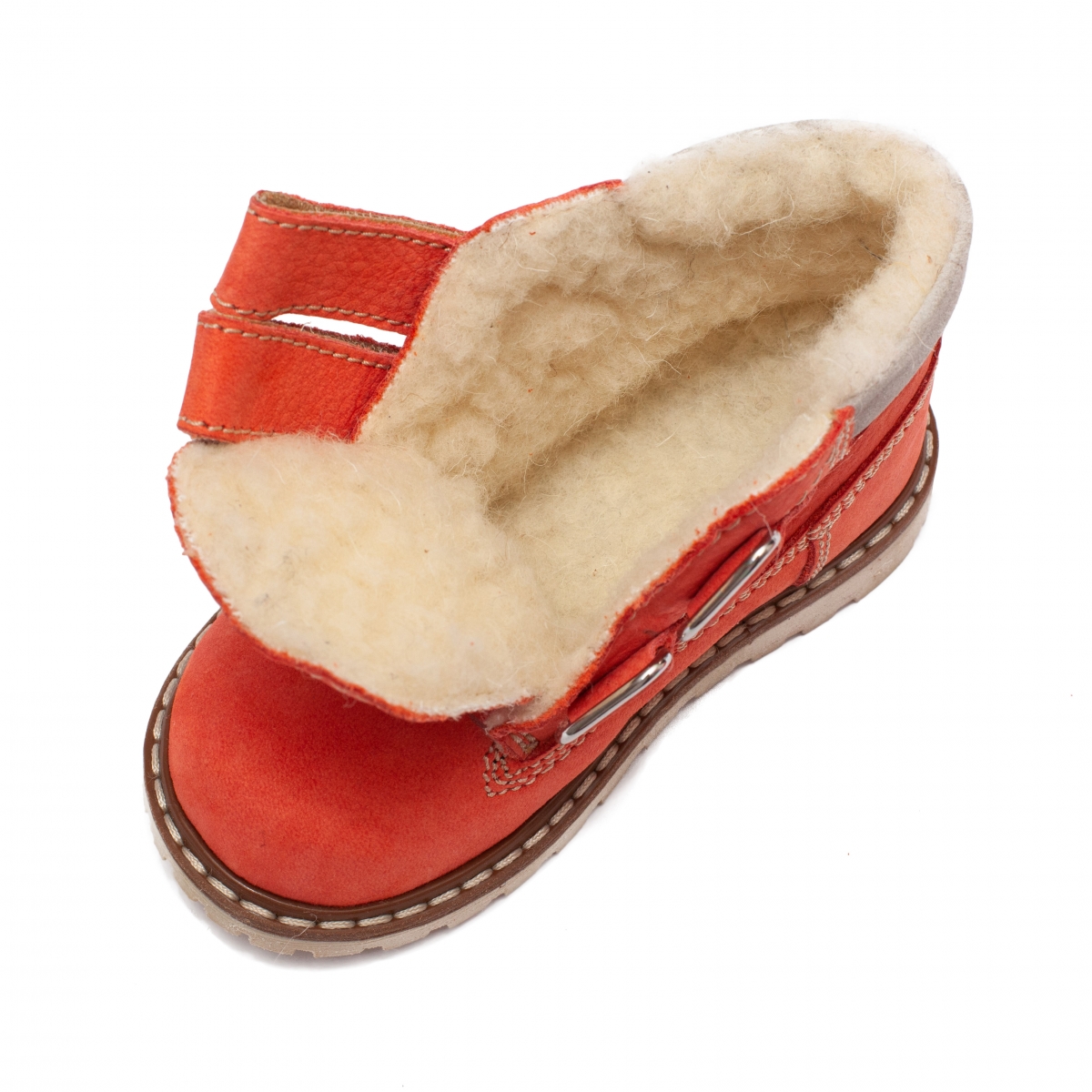 Ghetute fete cu blana hokide 412 corai 19-25. Incaltaminte din piele ...