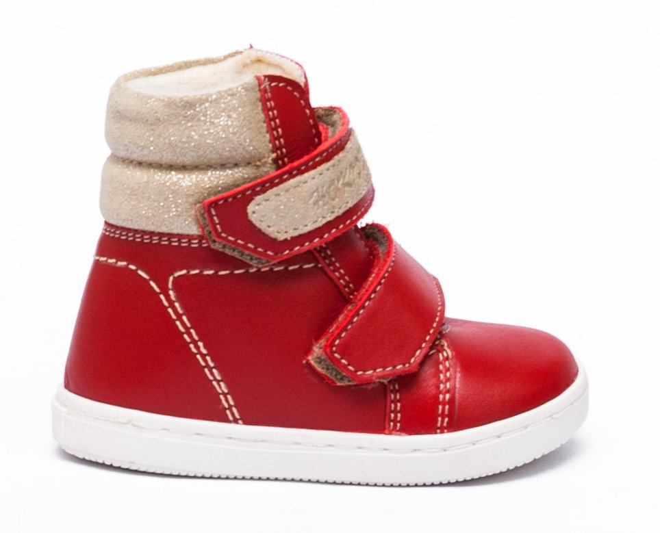 Ghetute fete cu blana hokide 414 rosu 26-30. Incaltaminte din piele ...