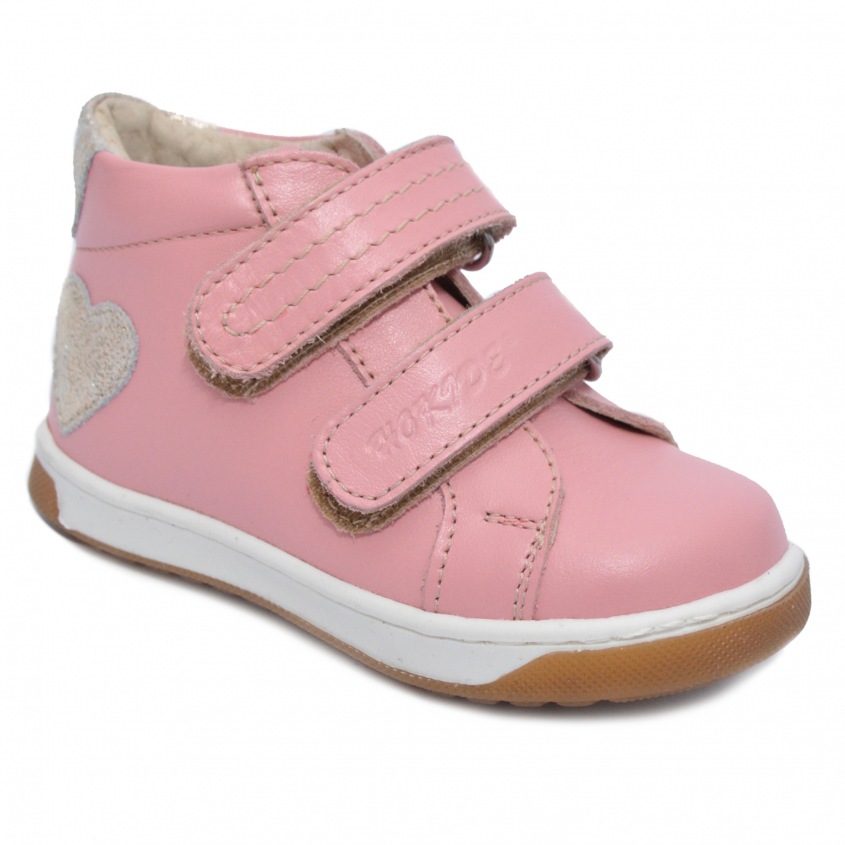 Ghetute fete din piele cu talonet 337 roz arg 18-25. Incaltaminte din ...