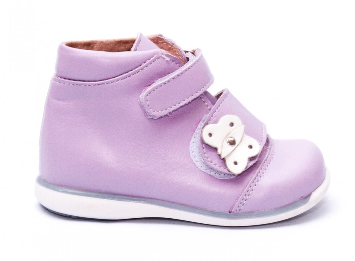 Ghetute fete piele 561 lila fluture 18-25. Incaltaminte din piele ...