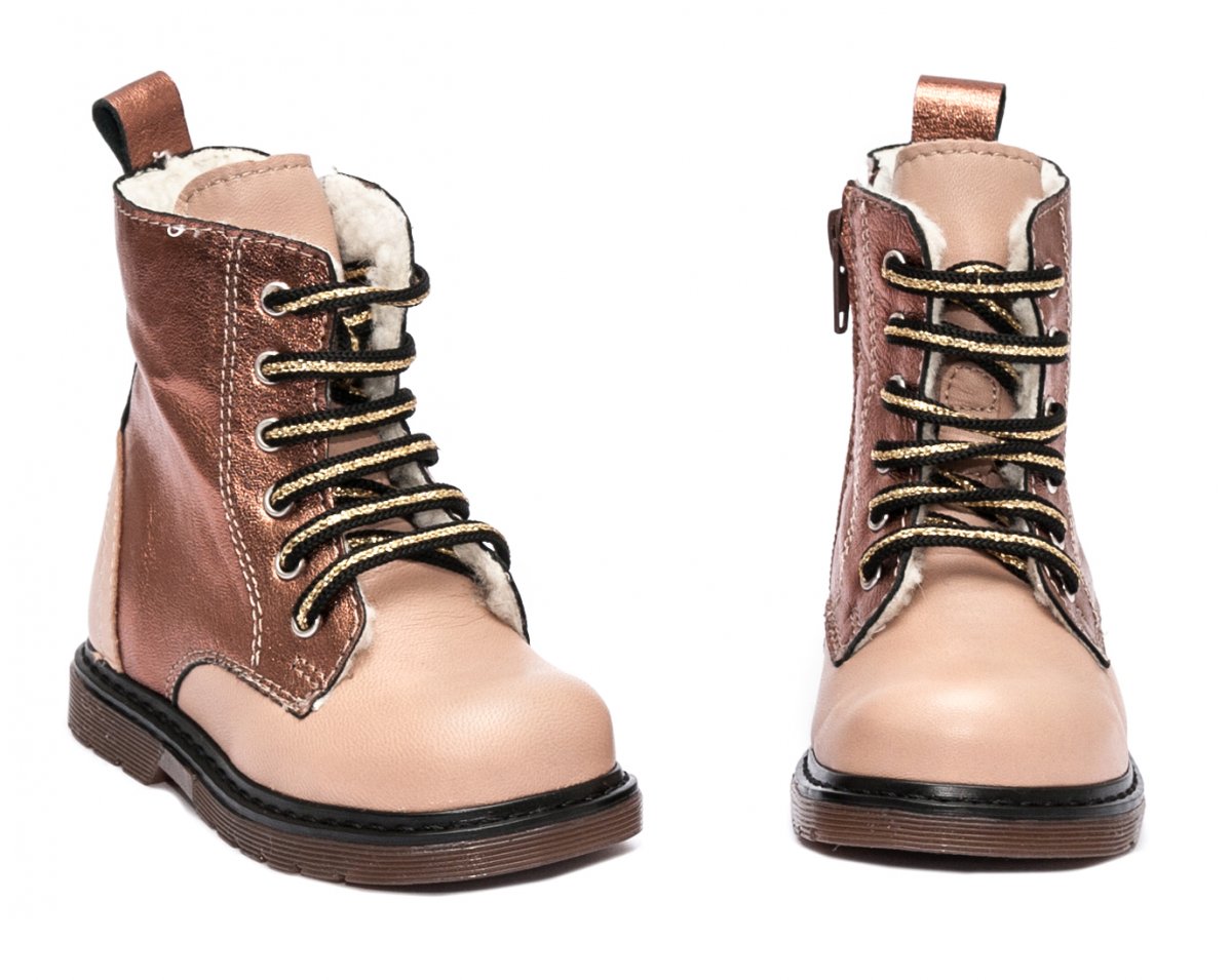 Ghetute fetite blana pj shoes King cafe bronz 20-26. Incaltaminte din ...