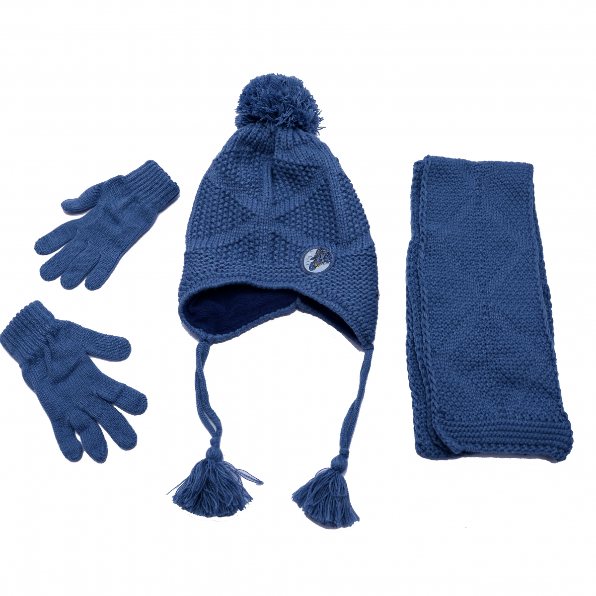 Set caciula fular manusi groase fete 2135 lila 1-8ani. Incaltaminte din ...