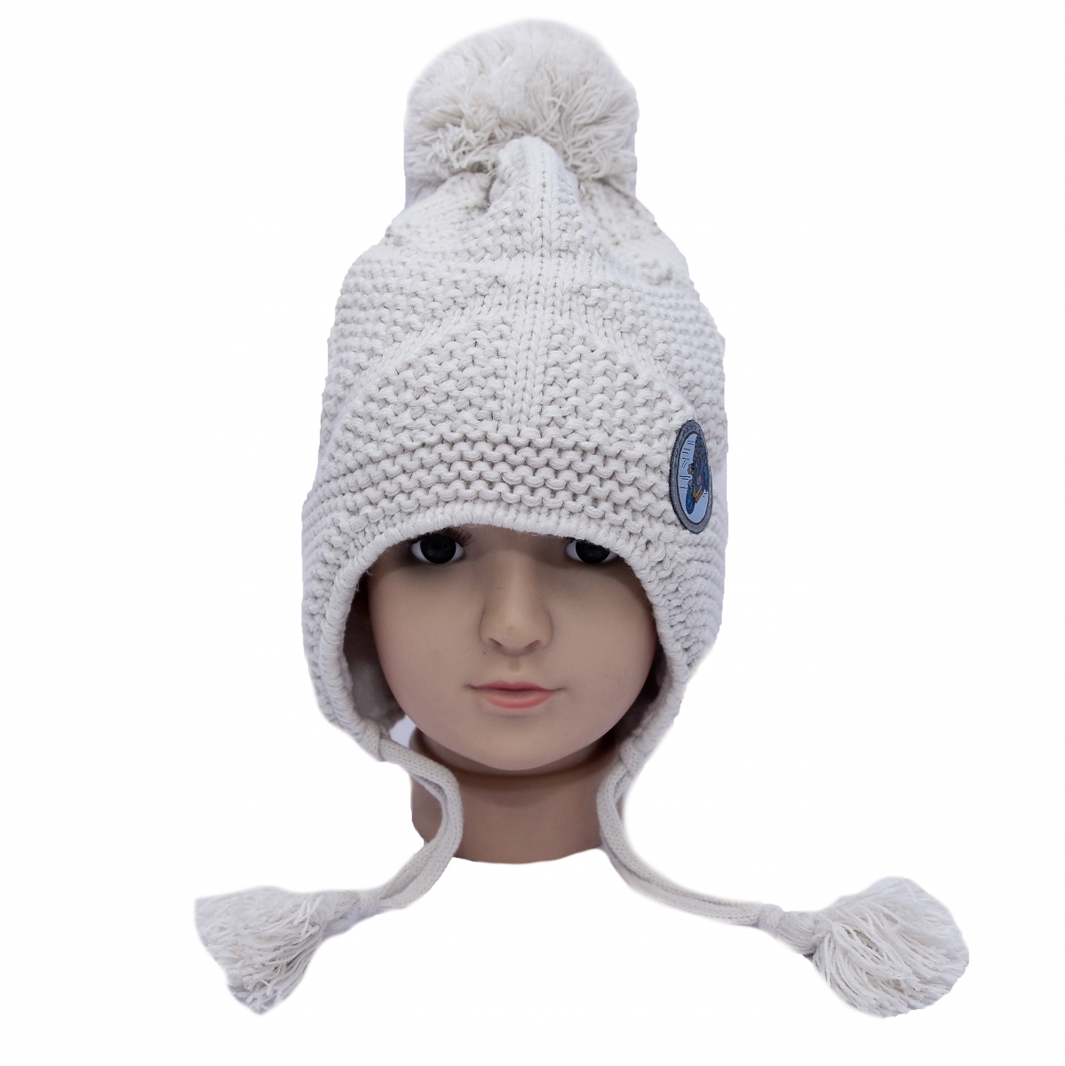 Set caciula fular manusi groase copii 2135 alb 1-8ani. Incaltaminte din ...