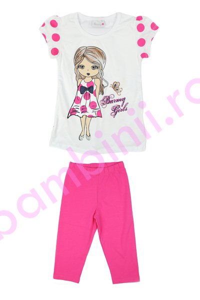 Compleuri fete 1022 alb fuxia 98-122. Incaltaminte din piele pentru ...